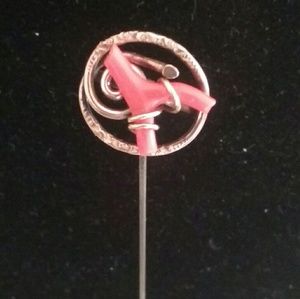 Other | Antique Natural Red Coral Hatstick Pin | Poshmark